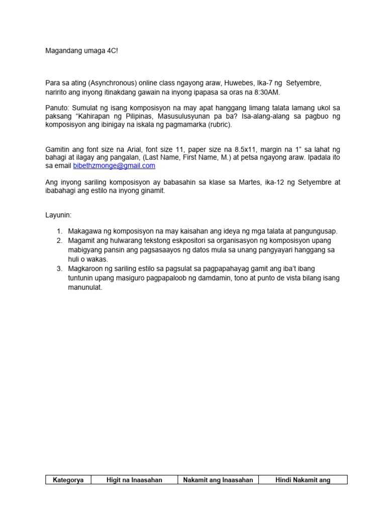 Pagsulat-ng-Komposisyon-1 | PDF