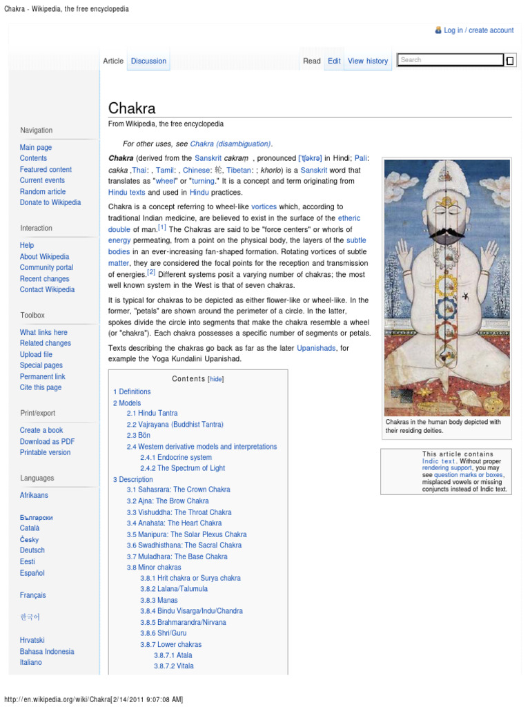 Chakra System Explained | PDF