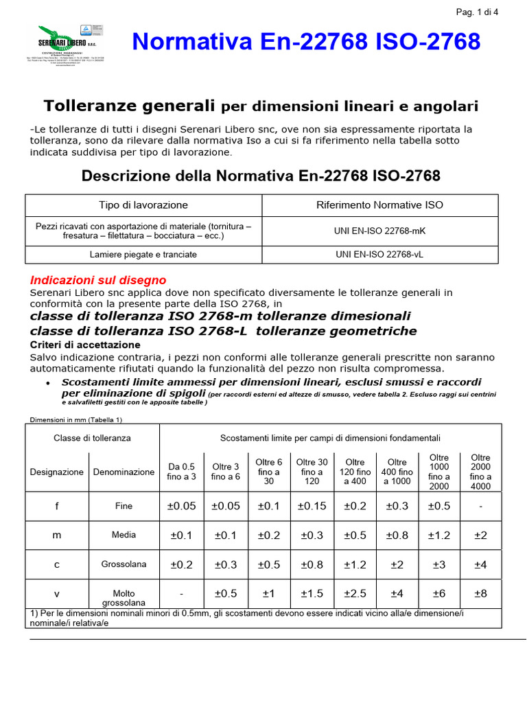 En 22768 - ISO 2768 | PDF