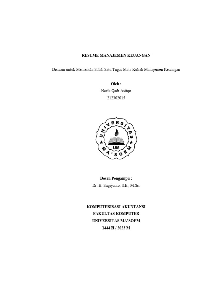 Tugas Resume NaelaQadrAstiqo KA 4R | PDF