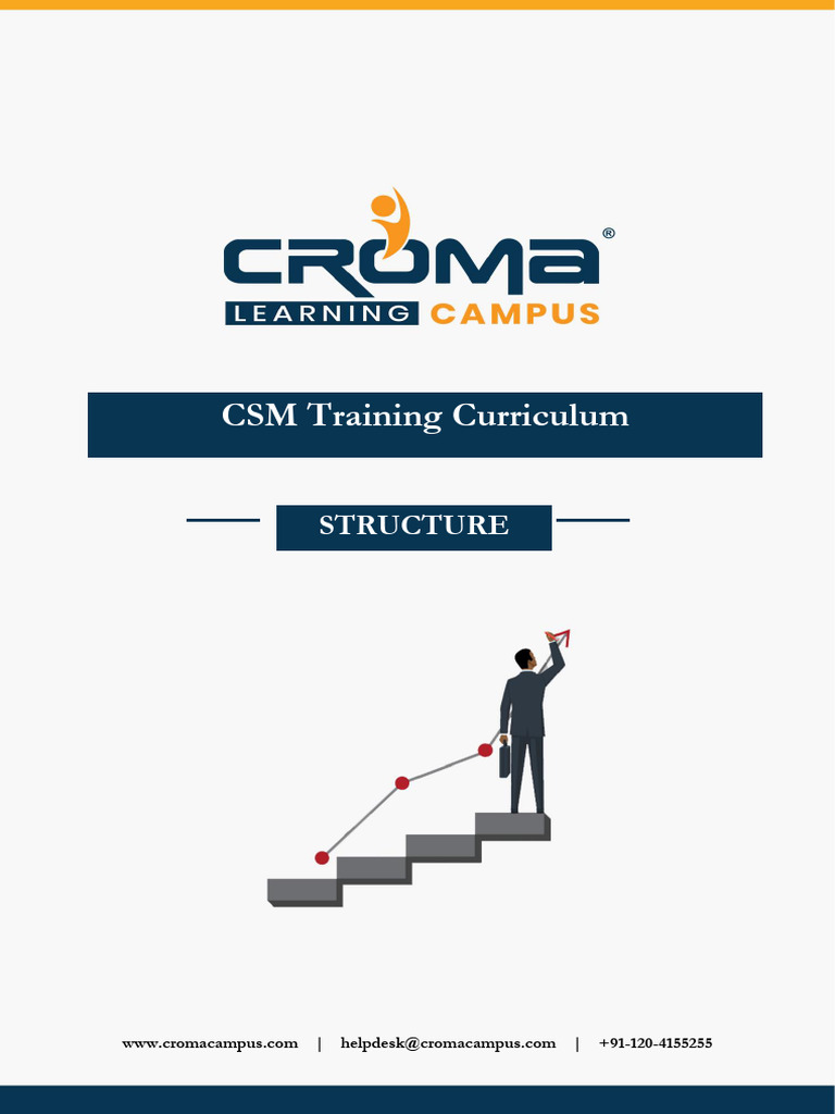 Croma Campus - CSM Training Curriculum | PDF | Scrum (Software Development) | Computing
