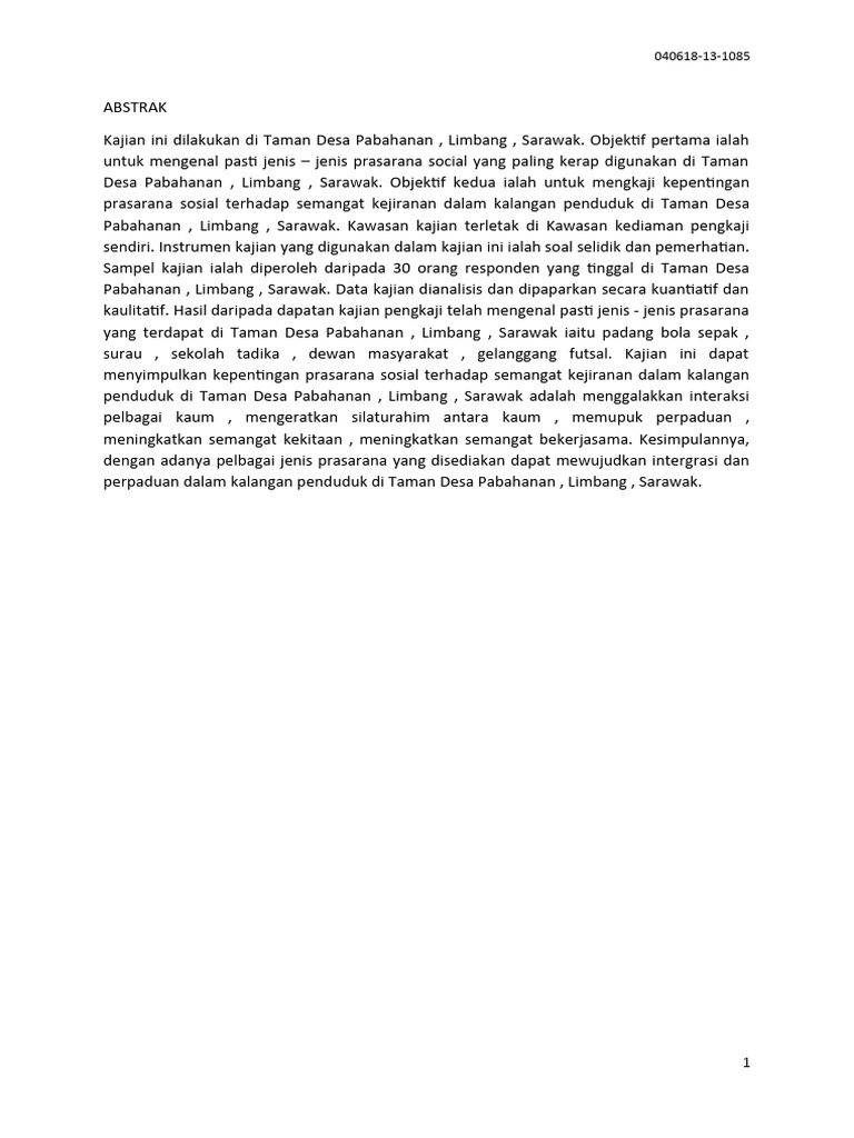 Kerja Kursus Pengajian Am | PDF