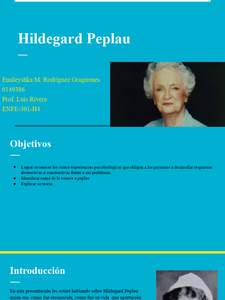 Teoría de Hildegard Peplau en Enfermería | PDF | Enfermería | Paciente
