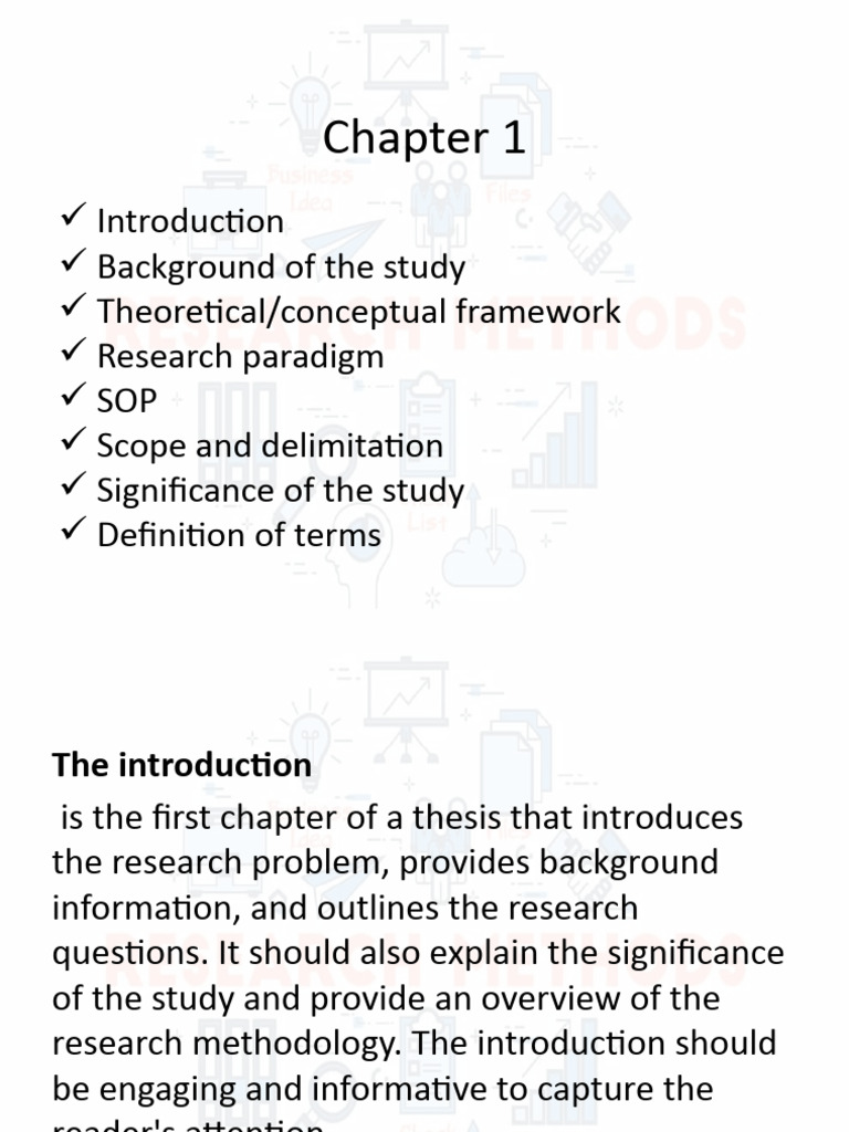 Thesis Chapter 1 | PDF | Theory | Methodology