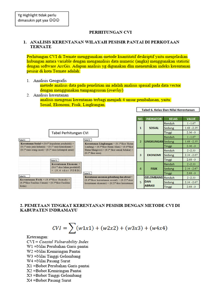 Perhitungan CVI | PDF