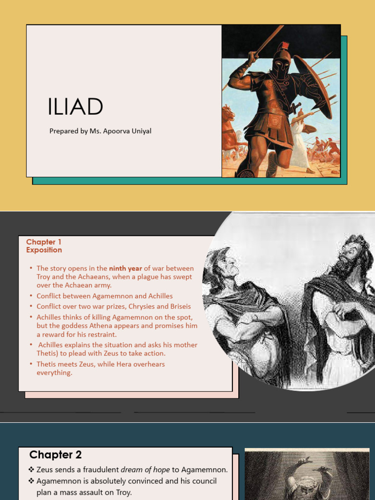 Illiad PPT Chaptervwise-Compressed | PDF | Hector | Trojan War