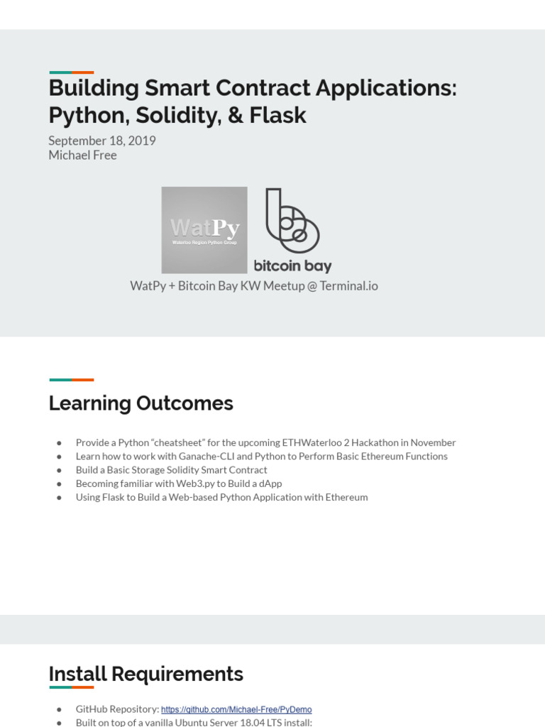 Flask-Based Smart Contract Tutorial | PDF | Html | Systems Engineering