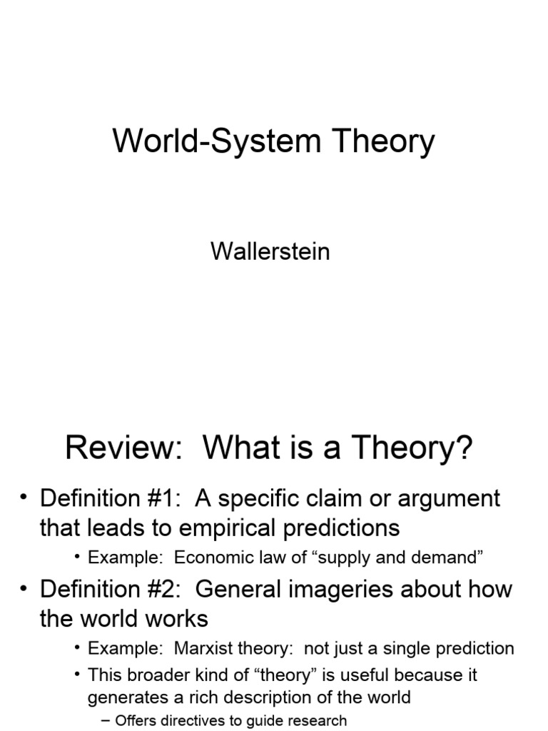 World System Theory | PDF