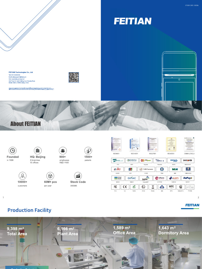 FEITIAN-Payment-Terminals-Products-Brochure-V2-2023.9.7 | PDF