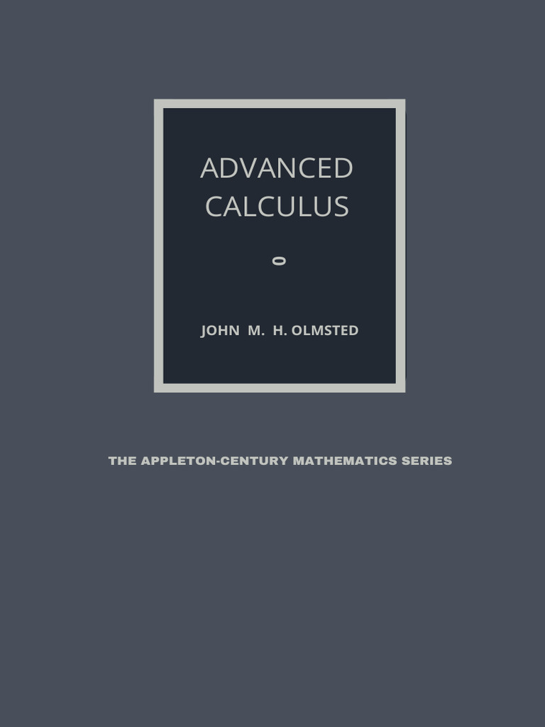 Advanced Calculus (2) | PDF | Integral | Function (Mathematics)