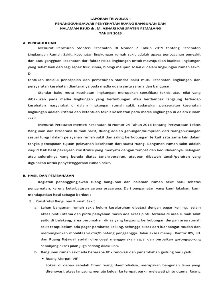 PFU Triwulan I Maret 2023 | PDF