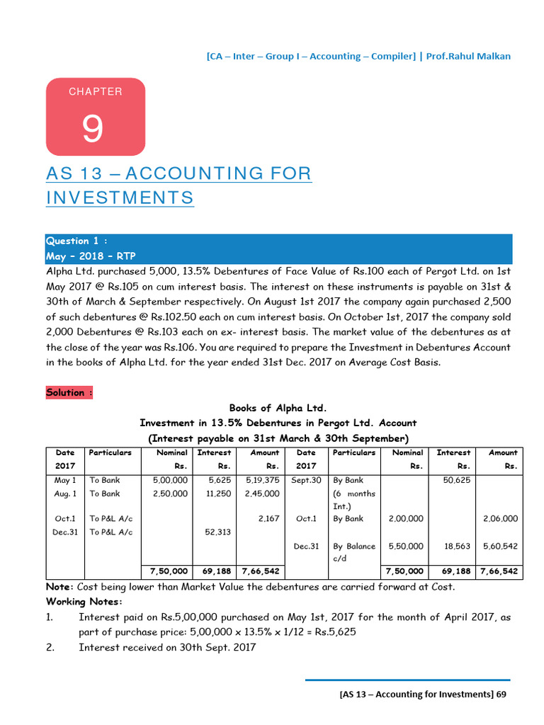 Accounts Compiler by Rahul Malkan Sir-73-98 | PDF | Dividend | Investing