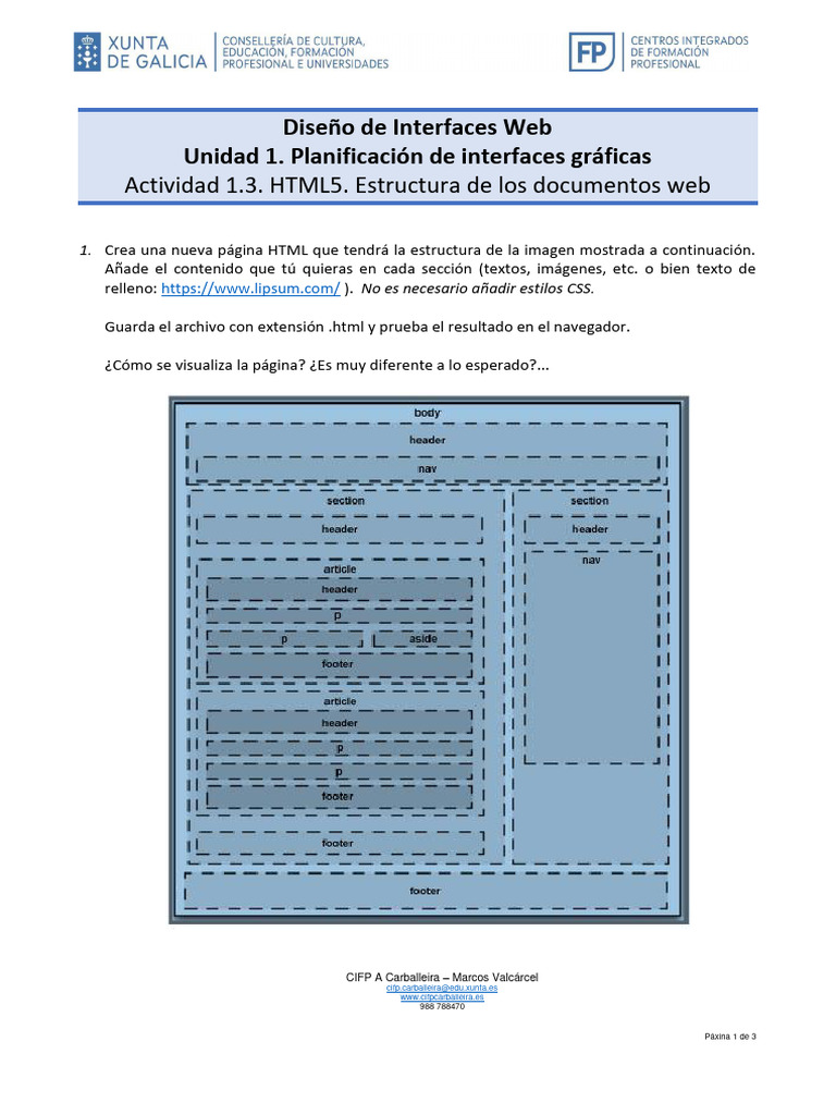 DIW1.3 HTML5. Estructura de Los Documentos | PDF | Arte | Informática