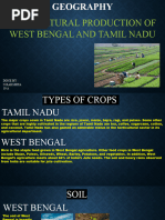 Agriculture Crops of Tamil Nadu and West Bengal | PDF