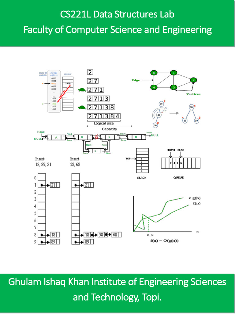 Cs221ldata Structures And Algorithms Lab Manual Pdf Pointer Computer Programming Queue