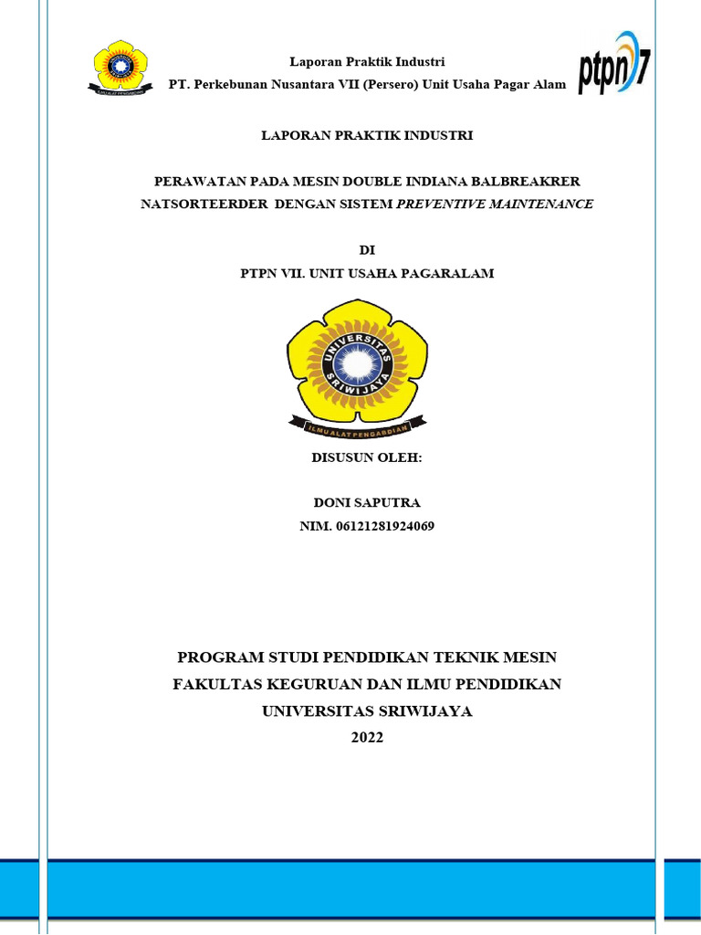 Laporan PI Doni Saputra-Dikonversi | PDF | Bisnis | Komputer