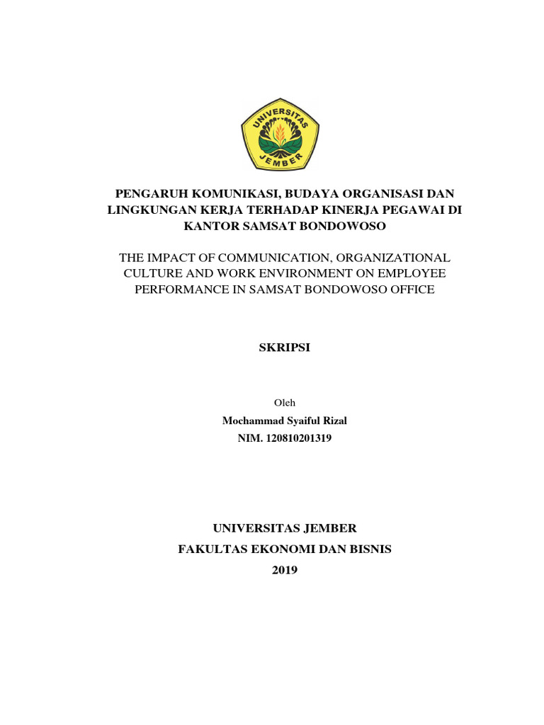 Mochammad Syaiful Rizal - 120810201319 | PDF