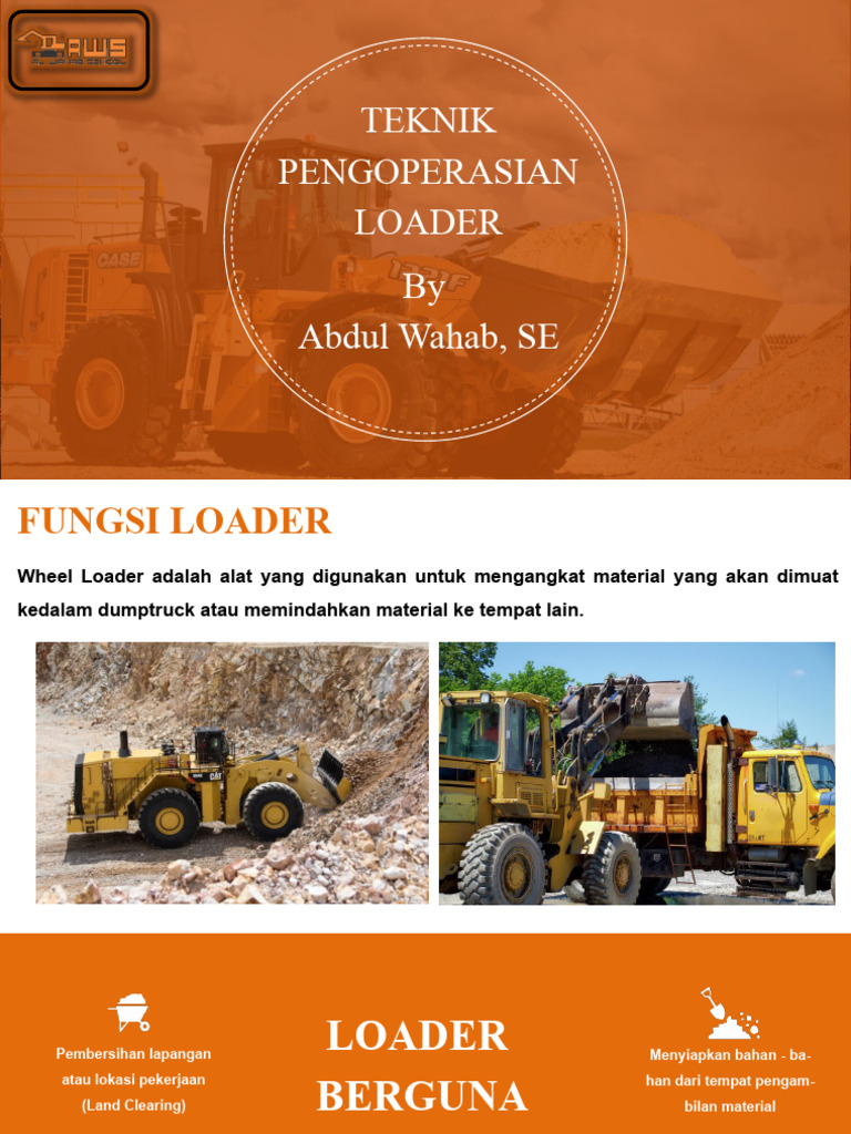 TEKNIK PENGOPERASIAN LOADER Terkini | PDF