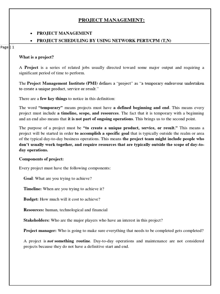 Pom M 3 PM, Pert, CPM | PDF | Project Management | Business