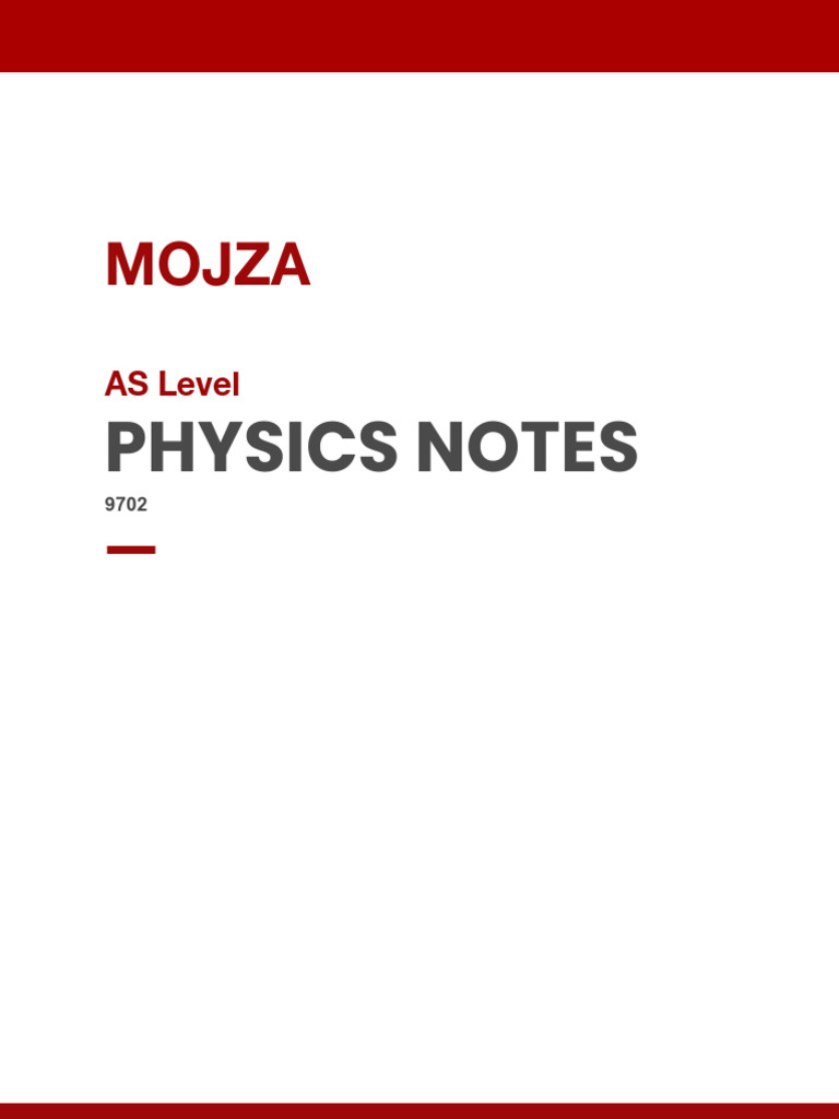 Mojza As Physics Pdf