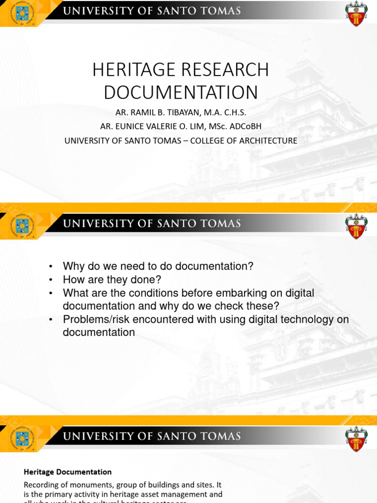 07 Heritage Documentation | PDF