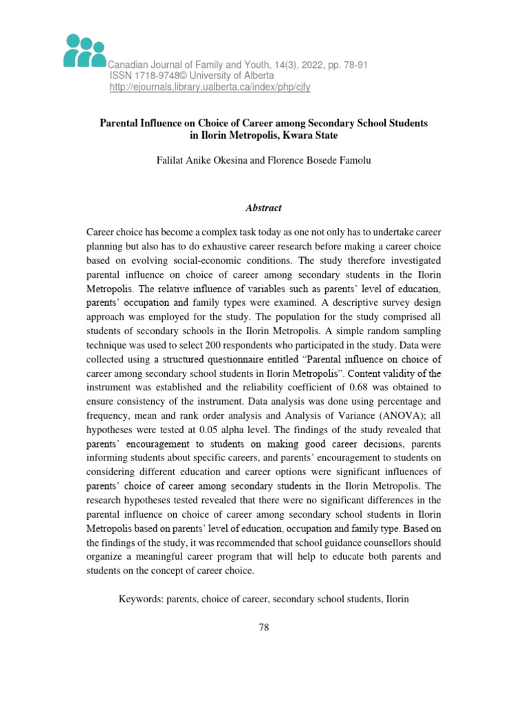 CJFY 2022 Okesina 2 | PDF | F Test | Survey Methodology