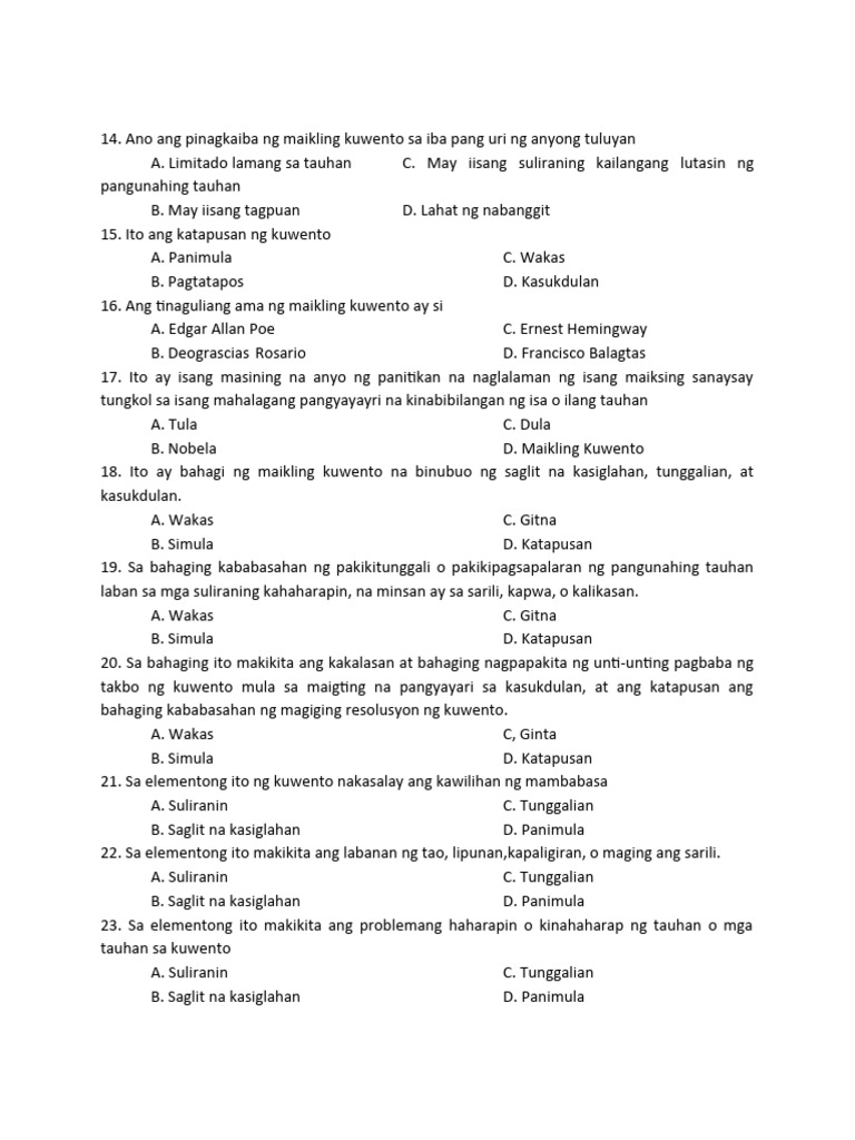 Grade 9- questionnaire.2 | PDF