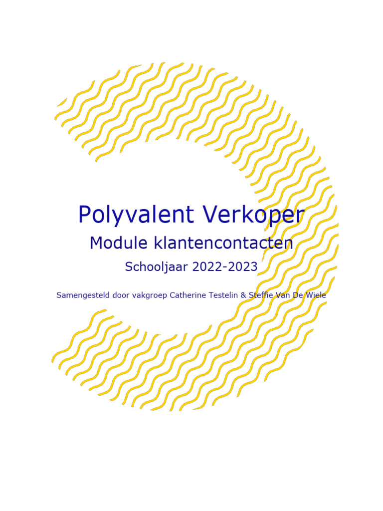 2223 Module Klantencontacten | PDF