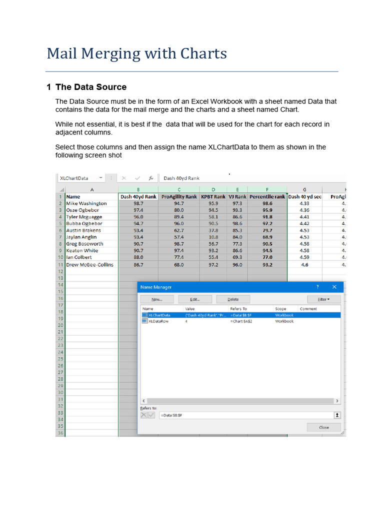 Mail Merging With Charts - 2022 | PDF | Information Technology | Data Management