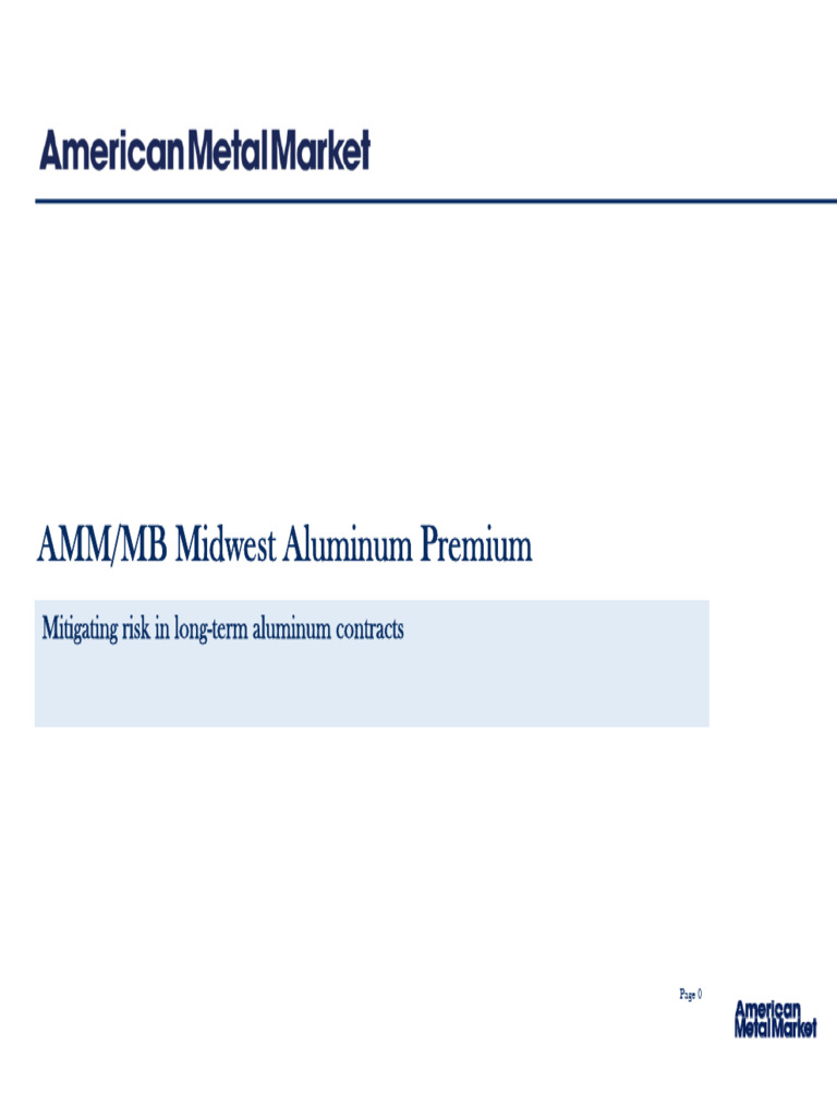 AMM - Midwest Aluminum Premium | Download Free PDF | Insurance | Prices