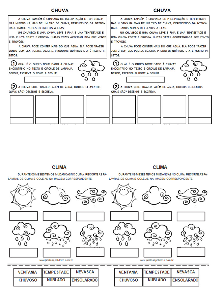 ATIVIDADE FENOMENOS NATURAIS | PDF