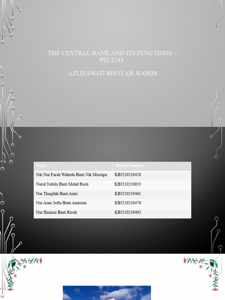 Functions of a Central Bank Explained | PDF