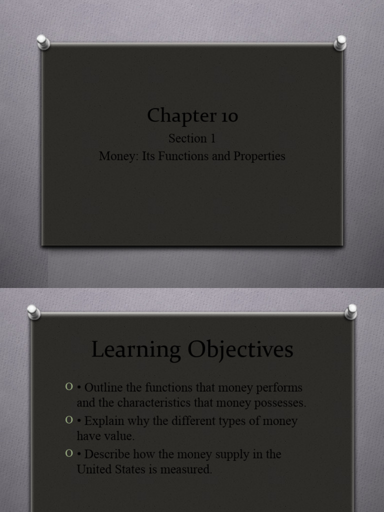 CH 10. Money Its Functions and Properties | PDF | Money | Fiat Money