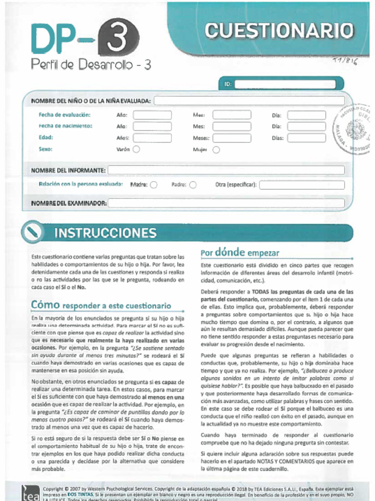 DP3 Cuestionario | PDF