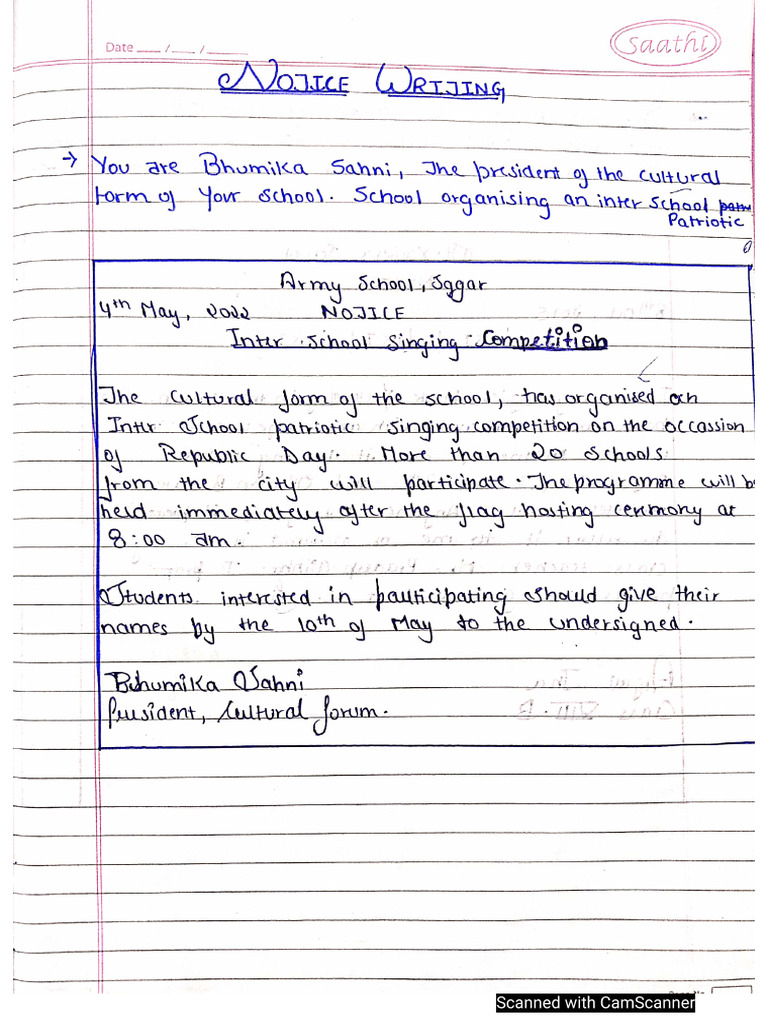 Examples of Notice | PDF