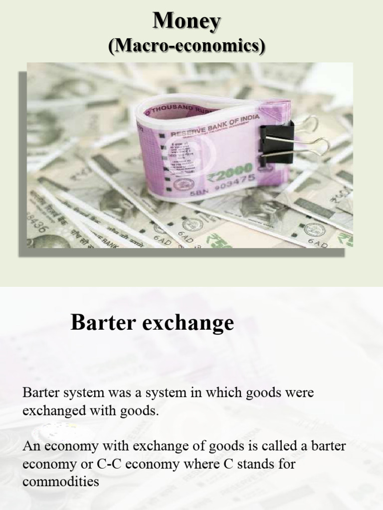 Introduction Money PDG | PDF | Money | Currency