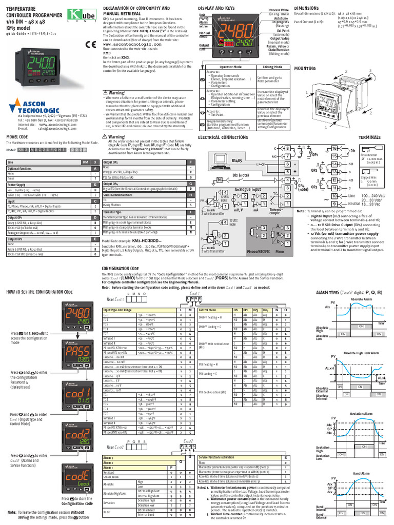 KM 1 | PDF | Relay | Parameter (Computer Programming)