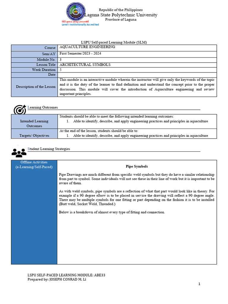 Architectural Symbols - JCL - Module3 | PDF