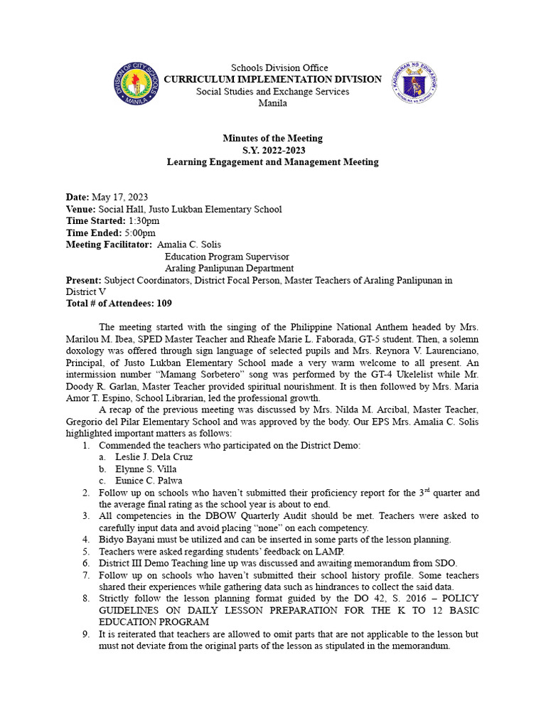 LEM Notes | PDF