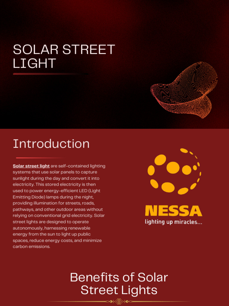 Solar Street Light Pdf