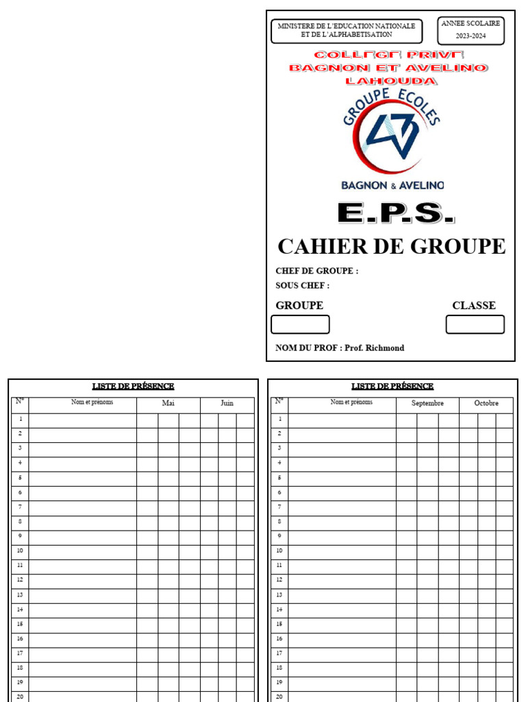 Cahier D'eps | PDF