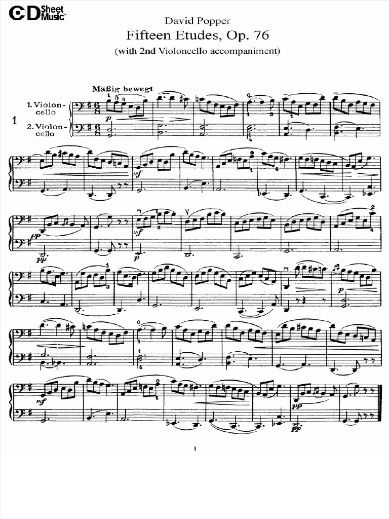 Dokumen - Tips David Popper 15 Cello Etudespdf | PDF Dokumen - Tips David Popper 15 Cello Etudespdf | PDF