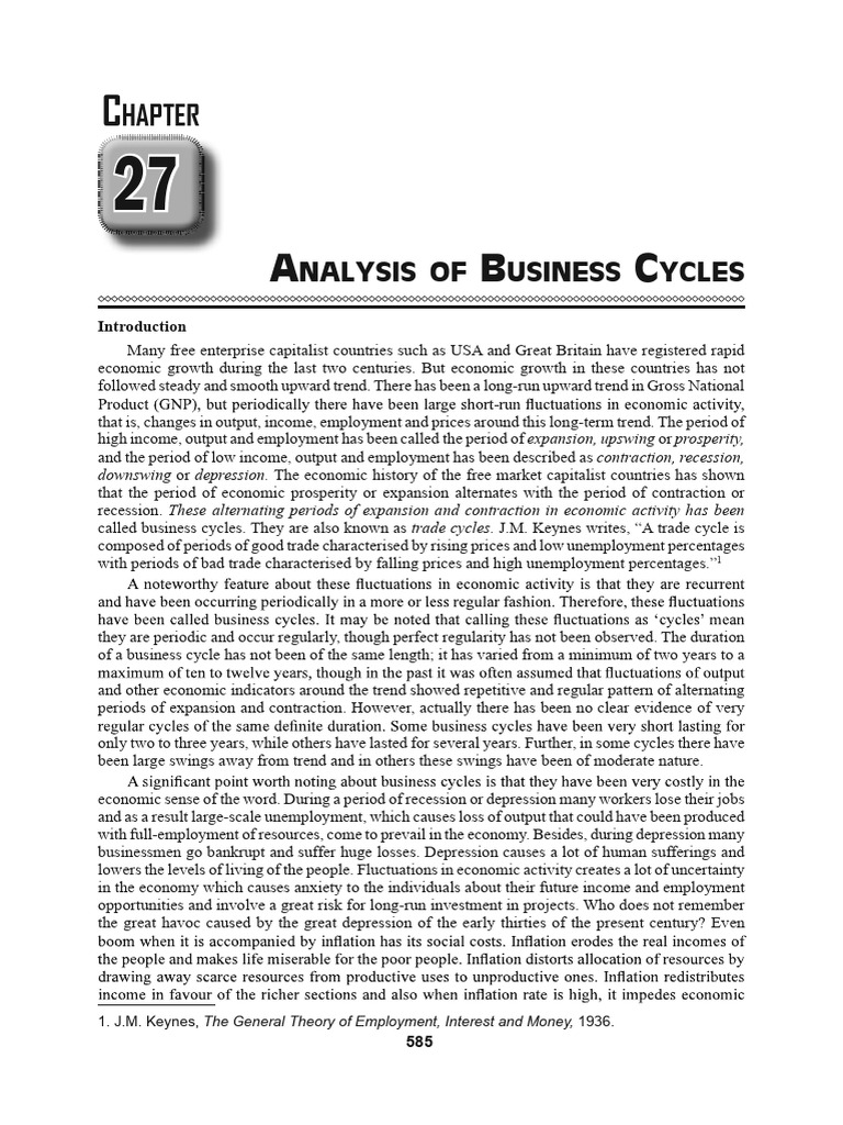 PDF 1 - Business Cycle, Phases and Features | PDF