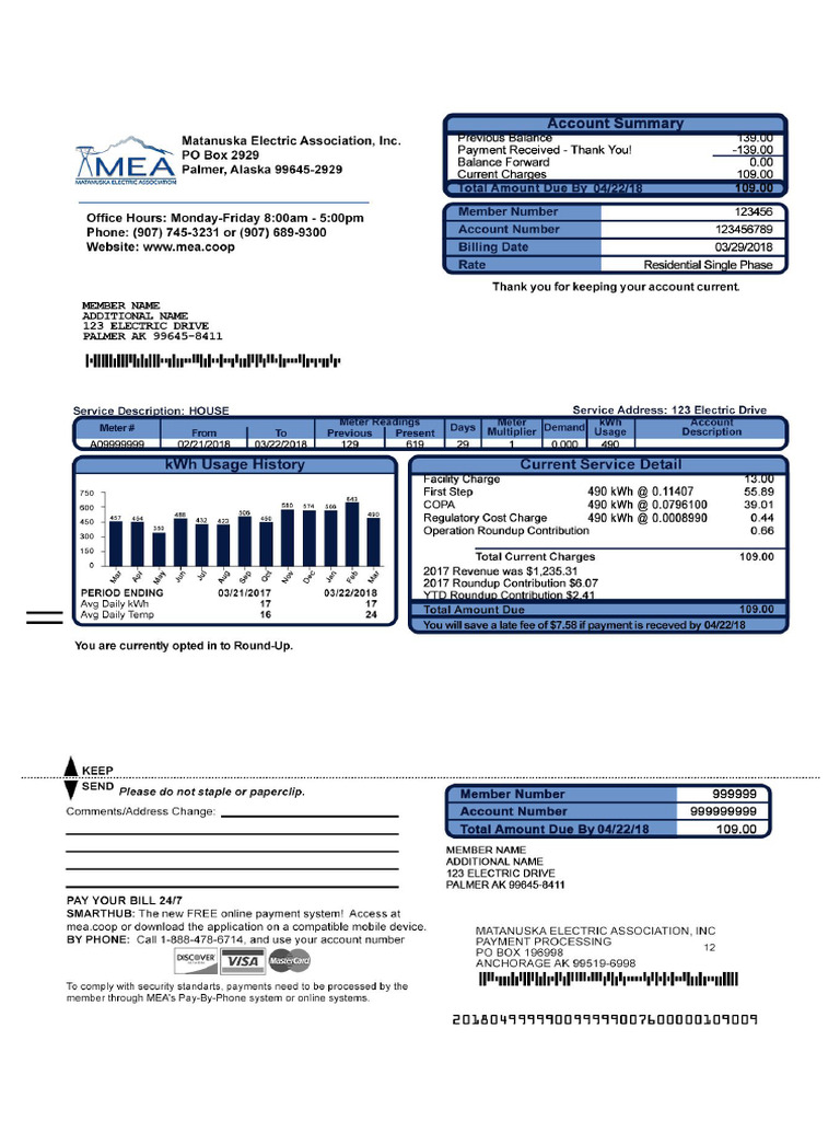 Alaska Electricity Bill2 | PDF