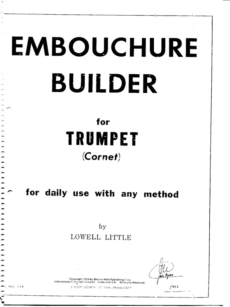 Lowell Little-Embouchure Builder for trumpet | PDF