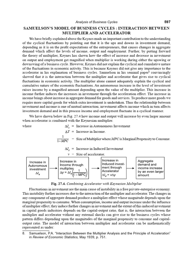 PDF 5 - Samuelson-Multiplier-Accelerator Model | PDF | Fiscal ...