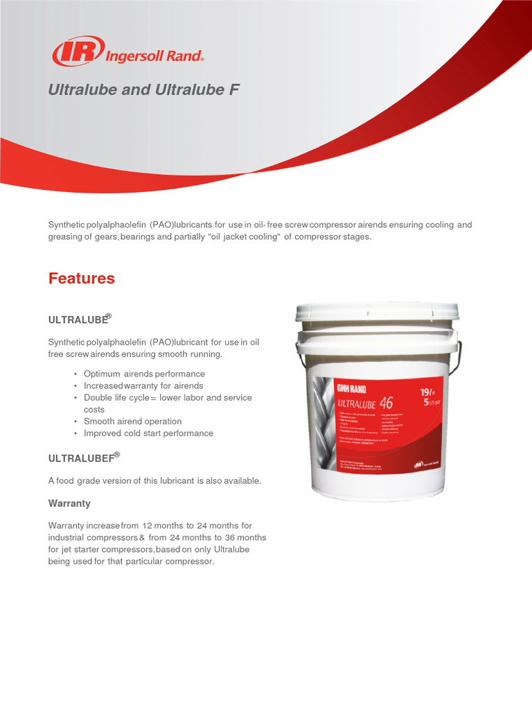 Ultralube and Ultralube F - en | PDF