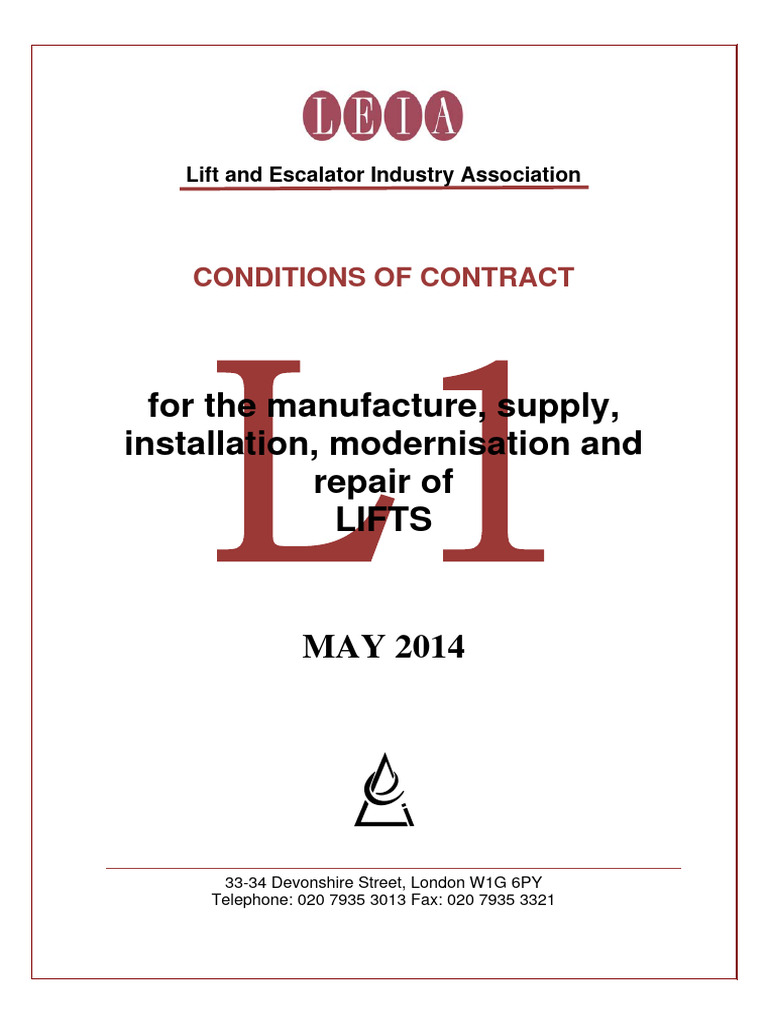 LEIA L1 Conditions of Contract 2014 1 | PDF