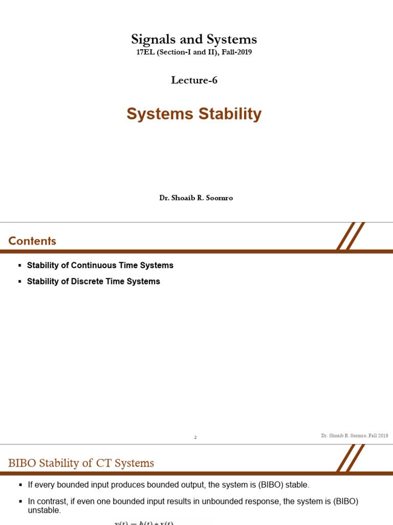 Lect 6 - Stabliity | PDF