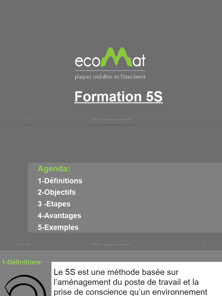 Formation Sur La Méthode Des 5S | PDF